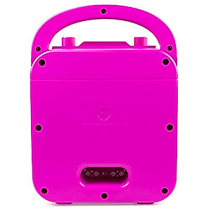 RockJam 10 Watt Rechargeable Bluetooth Karaoke Machine with Two Mics, Pink