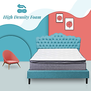 Greaton 10 Inch Foam Encased Mattress with 2-inch Pillow Top, Relaxing Mattresses for Proper Sleep, Pressure Relief, Supportive and Medium Firm Fully Assembled Bed, Full XL