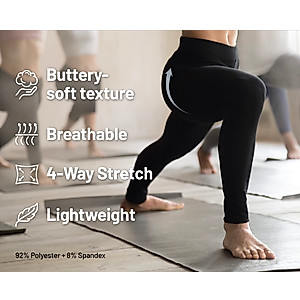 ALWAYS Cargo Jogger Pants for Women - Super Soft Casual Lounge Sweatpants Black M