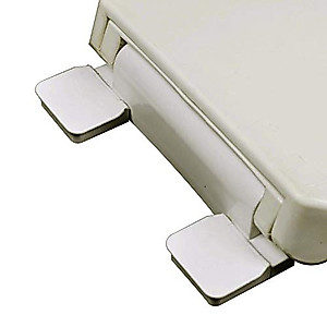 Bath Décor 2F1E6-80 Slow Close Plastic Elongated Top Mount Adjustable Release and Clean Hinge Toilet Seat, Silver/Grey