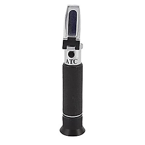 Spirit Alcohol Refractometer, Alcohol Measurement Refractometer Adjustable Eyepiece Calibration Screw 0‑80% Range Accurate Data for Beer Brewing