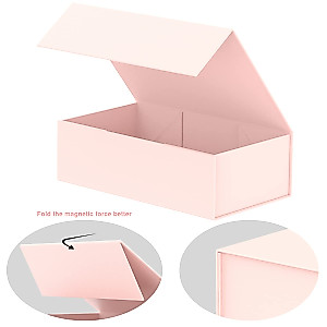 MOZRRO Gift Box with Lids, 9.85 x 5.95 x 3.15 In Magnetic Closure Gift Boxes for Gift Packaging, Gift Box for Christmas,Mothers Day,Fathers Day,Graduations,Weddings,Birthdays Gifts