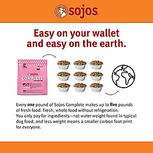 Sojos Complete Lamb Recipe Dehydrated Dog Food, 7 lb