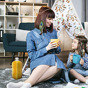 MT Products Clear PET Plastic Juice Bottles 64 oz. - Empty Container with Tamper Evident Caps (Set of 4) - Made in the USA