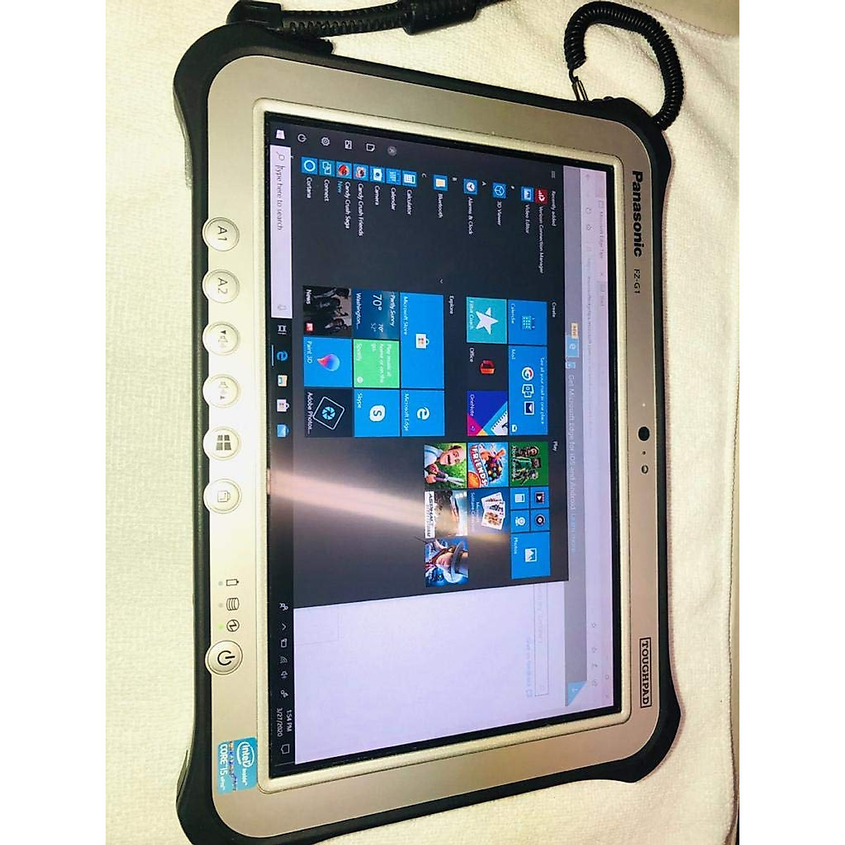 DGPS/4GLTE/FZ-G1J/MK3/ Intel Core i5-5300U 2.30GHz/8gb RAM/128GB SSD/WIFI/10.1 Inch Gloved Multi Touch LCD/Windows 10 Pro 64 bit/Web cam/USB 3.0/HDMI/panasonic toughpad Tablet/Rugged (Renewed)