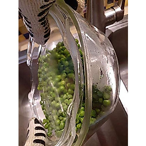 Microwave Glass Food Steamer, Microwave Vegetable Steamer, 100% Glass, Oven Safe Too | Plastic free, BPA free, silicone free