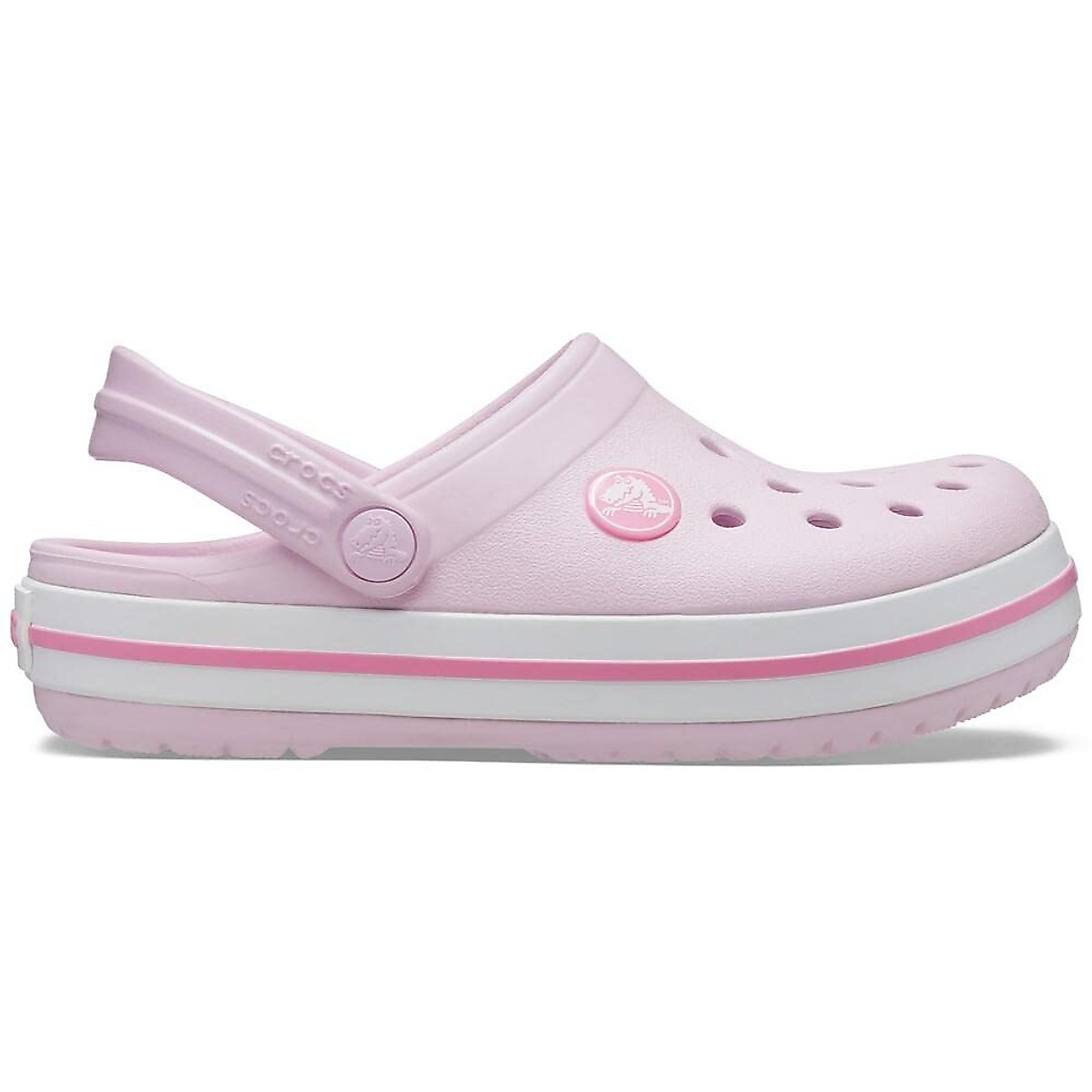 Crocs Unisex-Child Crocband Clogs (Little Kid/Big Kid), Ballerina Pink, 6 Big Kid