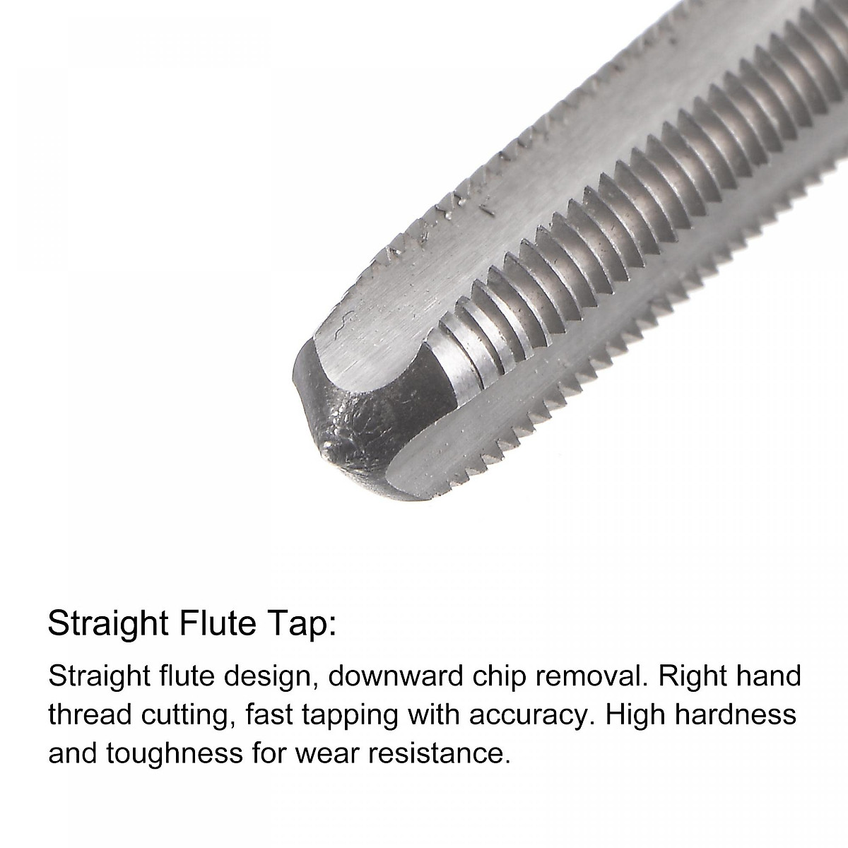 uxcell 1/4-32 UNEF Straight Flute Thread Tap and 5.5mm Twist Drill Bit Set, Titanium Plated 6542 High Speed Steel Drilling Bit Machine Threading Tap