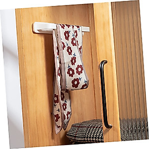 4pcs Towel Rack Towel Bar Coat Hanger Wall Mount Bath Towel Hangers Wall Hangers Clothes Wall Mount Clothing Rack Towel Holder Kitchen Accessory Towel Rod Bar The HIPS White DRESSOOS