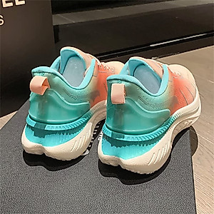 GSLMOLN Womens Walking Shoes Running Sneakers Slip on Lady Girls Workout Fashion Casual DressRed Blue Size 11