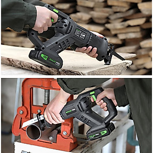 GALAX PRO Circular Saw and Reciprocating Saw Combo Kit with 1pcs 4.0Ah Lithium Battery and One Charger, 7 Saw Blades and Tool Bag