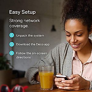 TP-Link Deco Mesh WiFi System(Deco M3) –Up to 4,500 sq.ft Whole Home Coverage, Replaces WiFi Router/Extender, Plug-in Design, Works with Alexa, 3-Pack