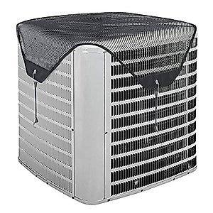 Jeacent Air Conditioner Covers For Outside Units Black,AC Cover For Outside Unit, Air Conditioner Leaf Guard Open Mesh (36"×36")