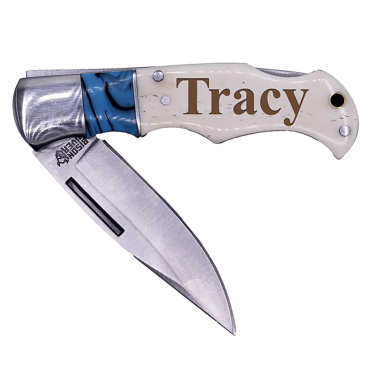 Custom Personalized Lightweight Compact Small Folding Pocket Knife for Women