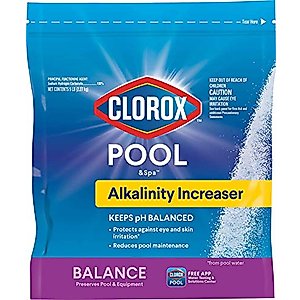 CLOROX Pool&Spa Alkalinity Increaser, Keeps pH Balanced, 5LB