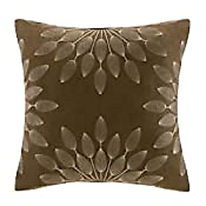 Madison Park Palmer Comforter Set - Faux Suede Design, Striped Accent, All Season Down Alternative Bedding, Matching Shams, Decorative Pillow, Bed Skirt, King (104 in x 92 in), Natural 7 Piece