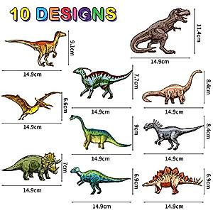 40 Pieces Dinosaur Cutouts Dinosaur Classroom Decorations Dinosaur Wall Decals Bulletin Board Set for Kids Birthday Present, Dinosaur Party School Playroom
