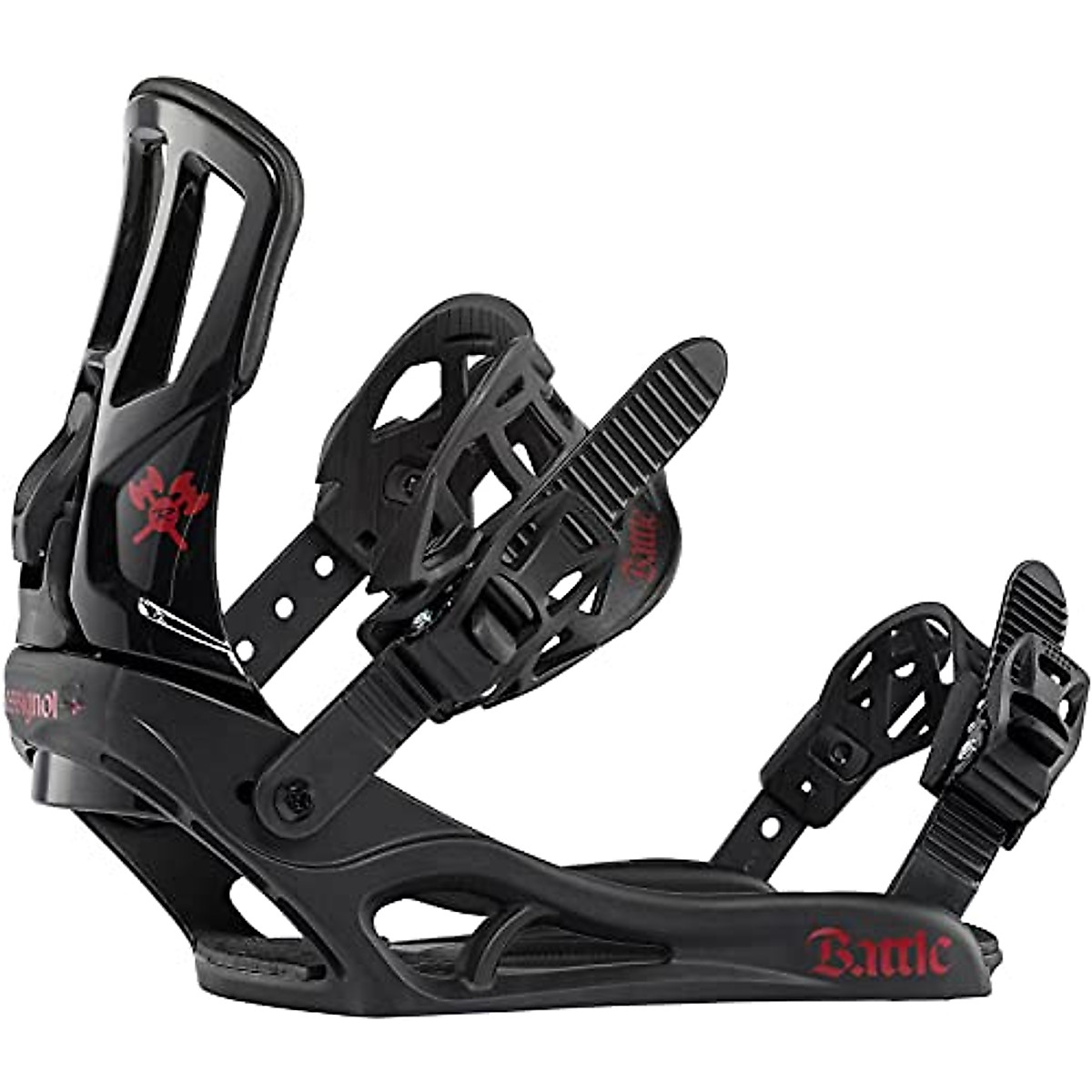 Rossignol Battle Snowboard Bindings Mens Sz M/L (9-11.5) Black/Red