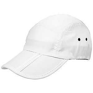 FITKICKS Folding Adjustable Cap UPF 50+ Active Lifestyle Hat Unisex Headgear (White V2)…