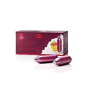 iSi Pro 8.4g Cream Chargers - Pack of 24 - Non-Threaded Cream Whipper Charger Cartridges