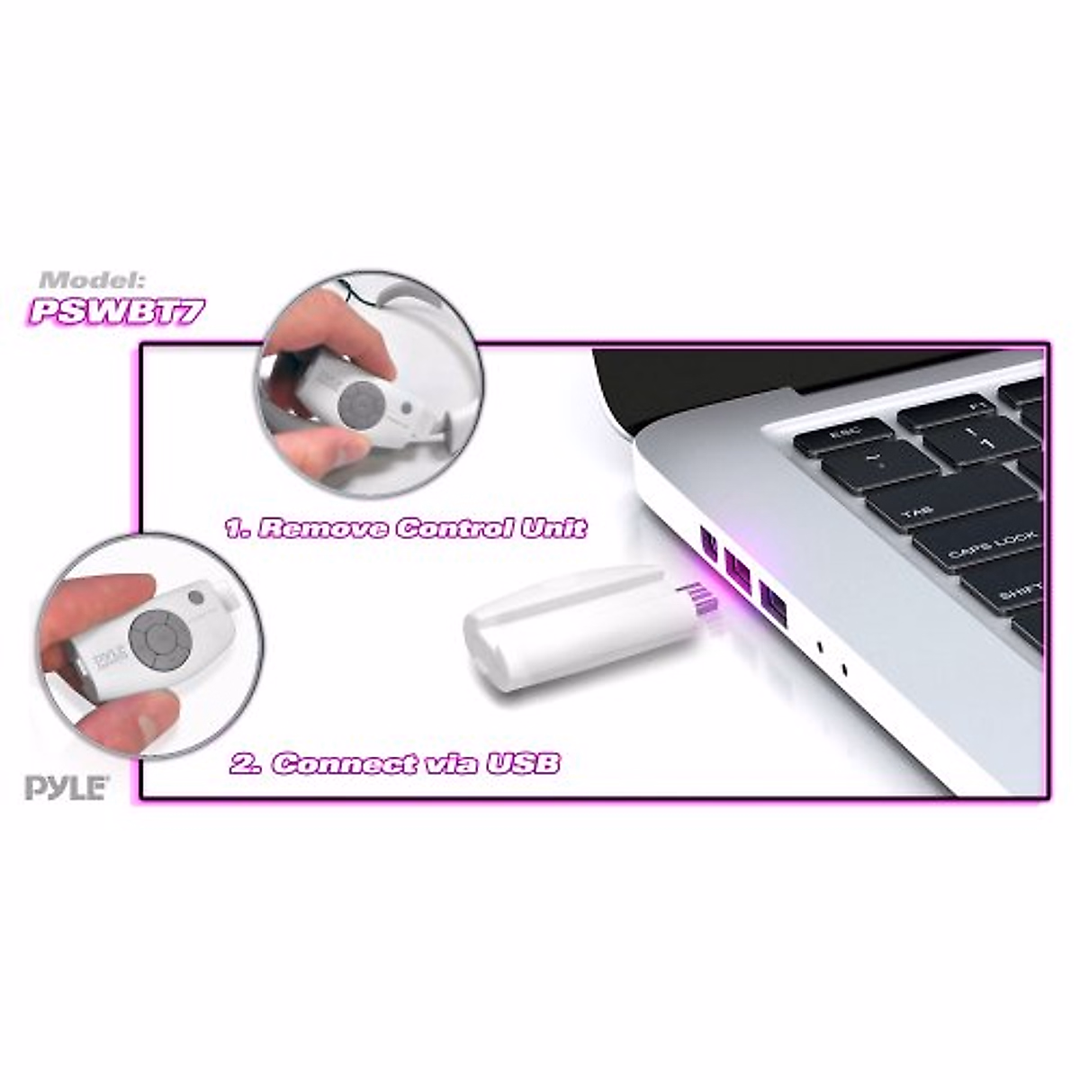 Upgraded Active Sport Waterproof Headphones - Marine Grade Water Resistant Bluetooth Headset Wireless Headphones Earbuds w/ Microphone, Handsfree Call, LED, Rechargeable Battery - Pyle PSWBT7PN (Pink)