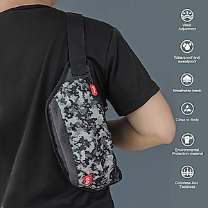 LYCEBELL Travel Bag for Nintendo Switch / Switch OLED, Switch Bag for Dock Console, Joy-Con, Phone and Switch Accessories, Sling Crossbody Switch Backpack for Men, Adults(only bag)