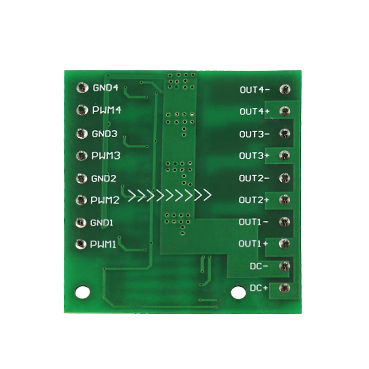 PWM MOS FET Module, 4 Channel PLC Amplifier Circuit Board 3-20V to 3.7-27VDC 10A Driver Module