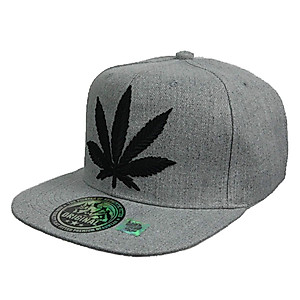 PDTXCLS ANGIEHAIE 90210 Wholesale Weed Baseball Cap Marijuana Canabis Pot Fashion Hip Hop Caps Snapback Party Hat (Heather Gray)