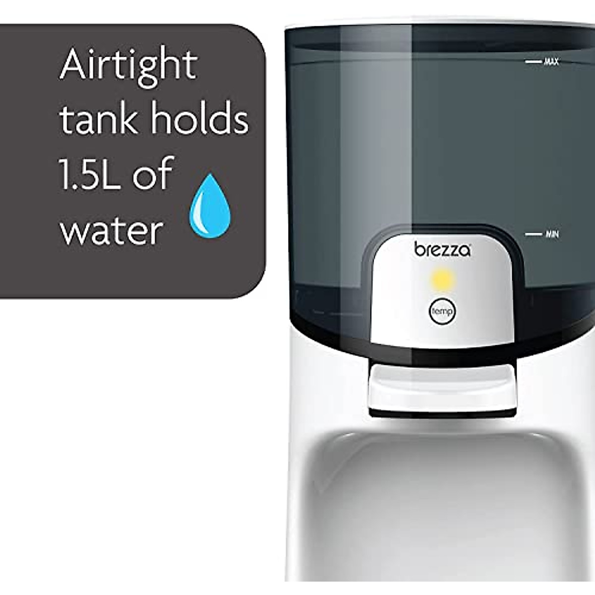 Baby Brezza Instant Warmer – Instantly Dispense Warm Water at Perfect Baby Bottle Temperature - Traditional Baby Bottle Warmer Replacement - Fast Baby Formula Bottles 24/7 – 3 Temperatures