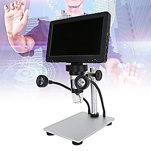 DM9 7inch LCD Digital Microscope, 1200X USB Maginfication Handheld Electronic Coin Microscope Video Camera with 8 Adjustable LED Lights, USB Video Microscope for Phone Repair, PCB