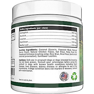 K9 Nature Supplements: All-Clear - Allergy Supplement for Dogs - 45 Chews - Soothing Herbal Formula with Natural Ingredients - Support for Pet’s Seasonal Allergies & Itching - for All Breeds