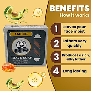 COL CONK AMBER SHAVE SOAP