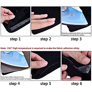 Outus 2 Rolls Fabric Fusing Tape Adhesive Hem Tape Iron on Tape Each 1/2 Inch(White, 27 Yards)