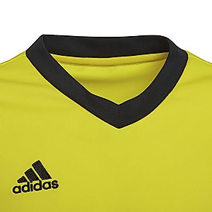 adidas Kids' Entrada 22 Jersey, Team Yellow/Black, X-Large