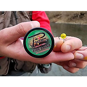 Pautzke Crappie Fire Balls, Pink Shad, Maximize Your Fishing Success - Vibrant Colors, Long Lasting Scent, Made with Pure Salmon Egg Juice, 1.35 oz.