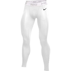 Nike Men's Baselayer Therma Tight (White/Black, Small)
