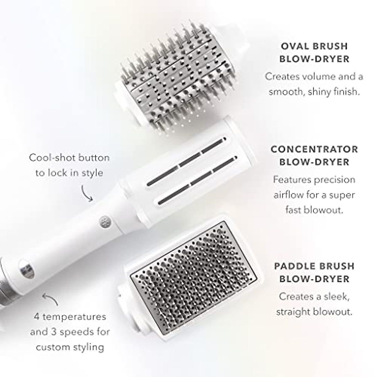 Drybar Reserve Interchangeable Blow Dryer | 3 Tools in 1, Endless Styles