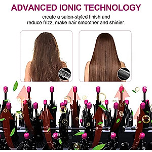 Hair Dryer Brush Blow Dryer Brush in One, 4 in 1 One Step Hair Dryer and Styler Volumizer Professional Hot Air Brush with Negative Ion Anti-frizz Blowout for Drying, Straightening, Curling, Salon
