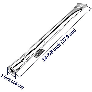 Utheer Grill Replacement Parts for Home Depot Nexgrill 720-0830H, 5 Burner 720-0888 720-0888N 720-0888S Gas Grill, Included 5 Grill Burner Tube, 5 Heat Plates, 2 Cooking Grate and 5 Ignitor Wire Kit