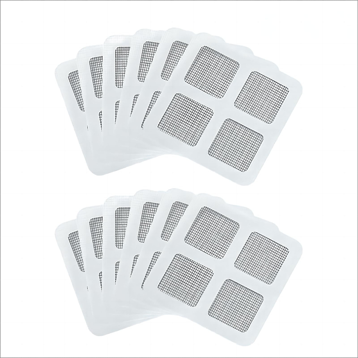 50 Pack,4" X 4" Disposable Shower Drain Cover Hair Catcher, Square Shower Drain Mesh Sticker,Disposable Floor Drain Sticker Suitable for Bathroom/Laundry/Bathtub/Kitchen/Sink/(50 PCS)