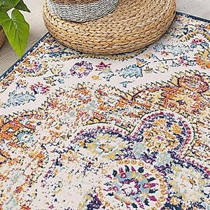 Rugshop Vintage Distressed Bohemian Area Rug 3'3" x 5' Multi