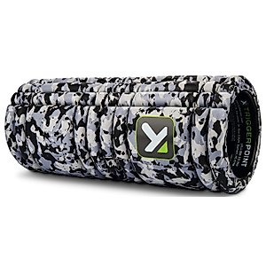 TRIGGERPOINT Grid Foam Roller - Multi-Density Exterior, Rigid Core - Trusted by Therapists and Athletes - Standard Density, Includes Online Instructional Videos, 33cm, Grey Camo