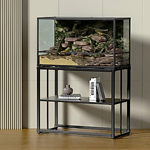 Likeem Fish Tank Stand Metal Aquarium Stand 40 Gallon Aquarium Turtle Tank 36.5" x 18.5" x 29.5"
