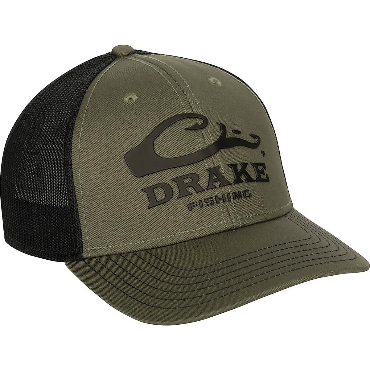 Drake Waterfowl DPF Stretch Fit Cap Heather/White L/XL