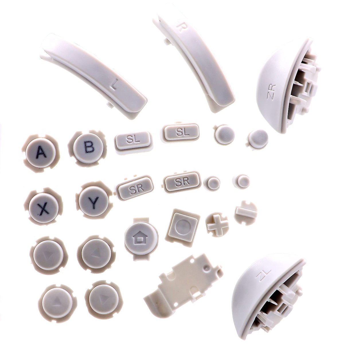 Deal4GO Original Button Set wA B X Y D-Pad Home Capture L R ZR ZL Triggers Replacement for Nintendo Switch Lite (White) SWLB-W
