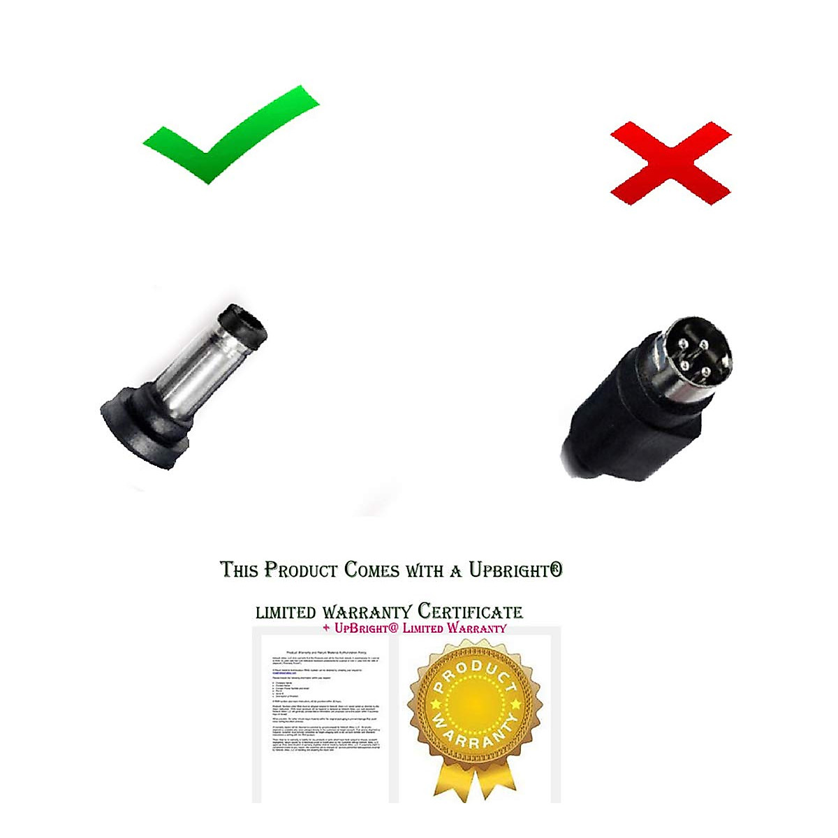 UpBright 15V AC/DC Adapter Compatible with Model ZF120A-1205000 ZF120A1205000 ZF 120A-1205000 ZF120A-1505000 15VDC 5A 75W 15.0V 5.0A DC15V 5000mA Power Supply Cord Battery Charger Mains PSU (Barrel)