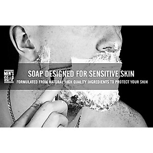 Men’s Soap Company Shaving Soap for Men and Women 4.0 oz Refill Puck Made with Natural Vegan Plant Ingredients. Shea Butter and Vitamin E Create Thick Shave Soap Lather for Skin Protection, Himalaya