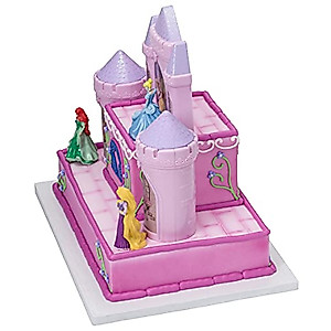 DECOPAC Disney Princess Happily Ever After Signature DecoSet Cake Topper, 4.8" L x 2.5" W x 6" H, Pink