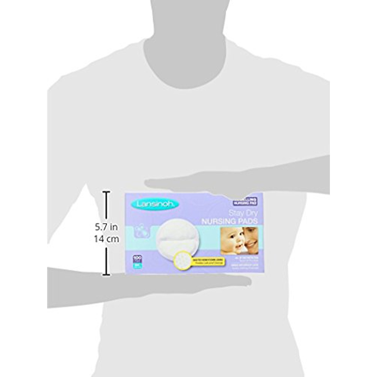 Lansinoh Stay Dry Disposable Nursing Pads, 100 Count