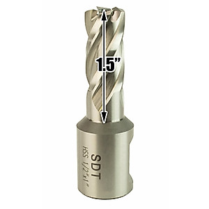 Steel Dragon Tools 1/2" x 1" High Speed Steel Annular Cutter with 3/4" Weldon Shank